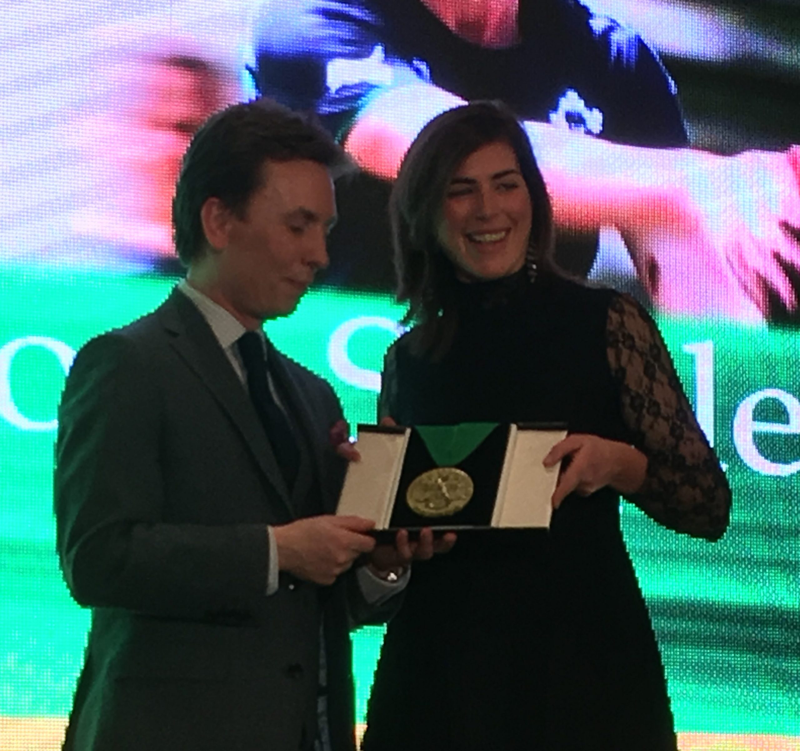 Nora Stapleton on receiving the Rugby Sports Star Award - Highland ...