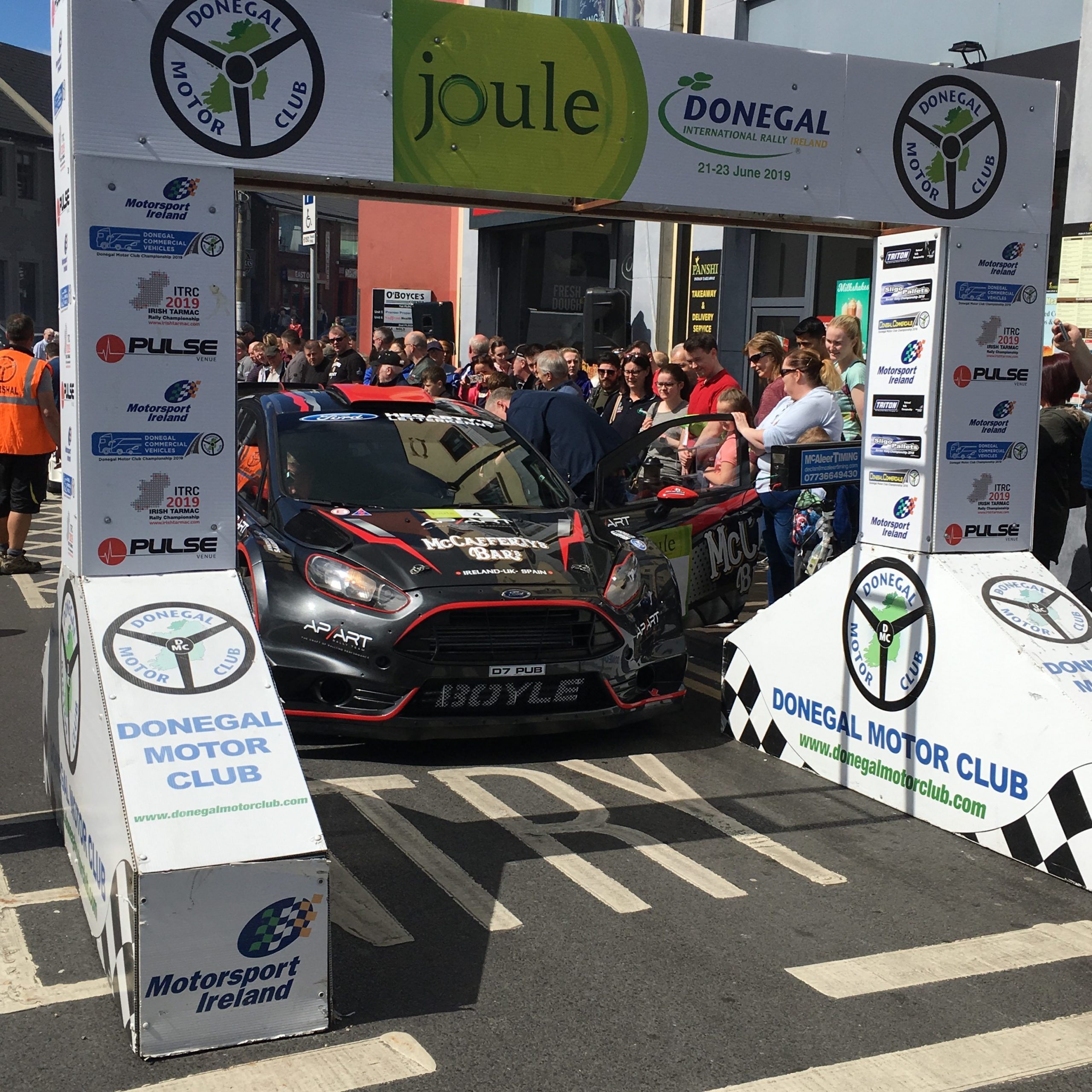 Declan Boyle and Brian Boyle lead after SS3 Dooish - Highland Radio ...