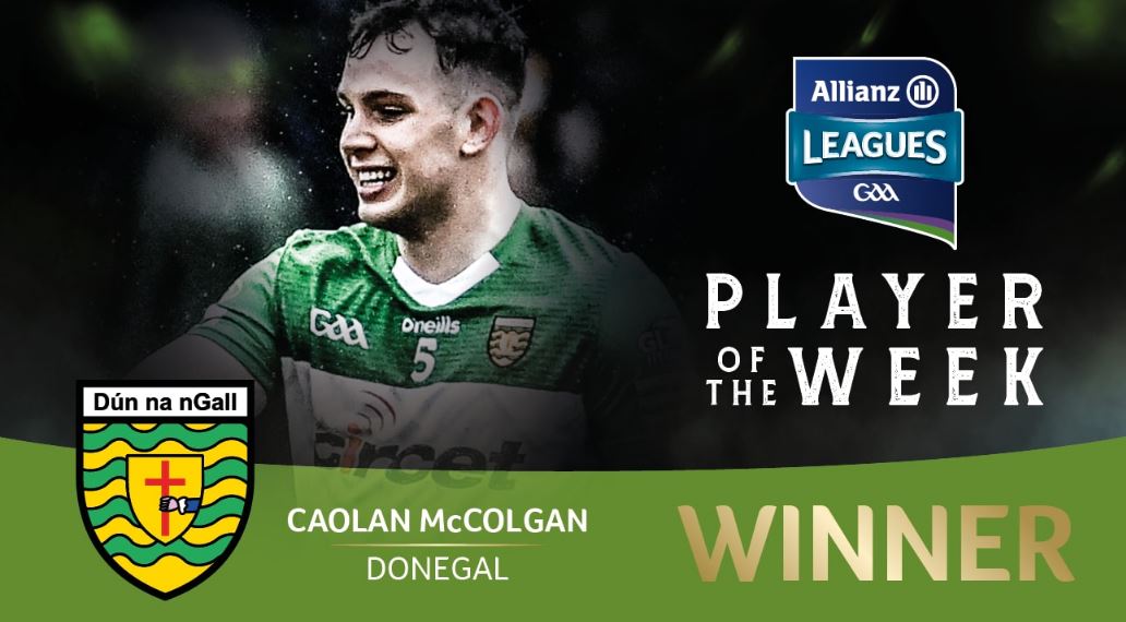 Inishowen's Caolan McColgan is the GAA's player of the week - Highland ...