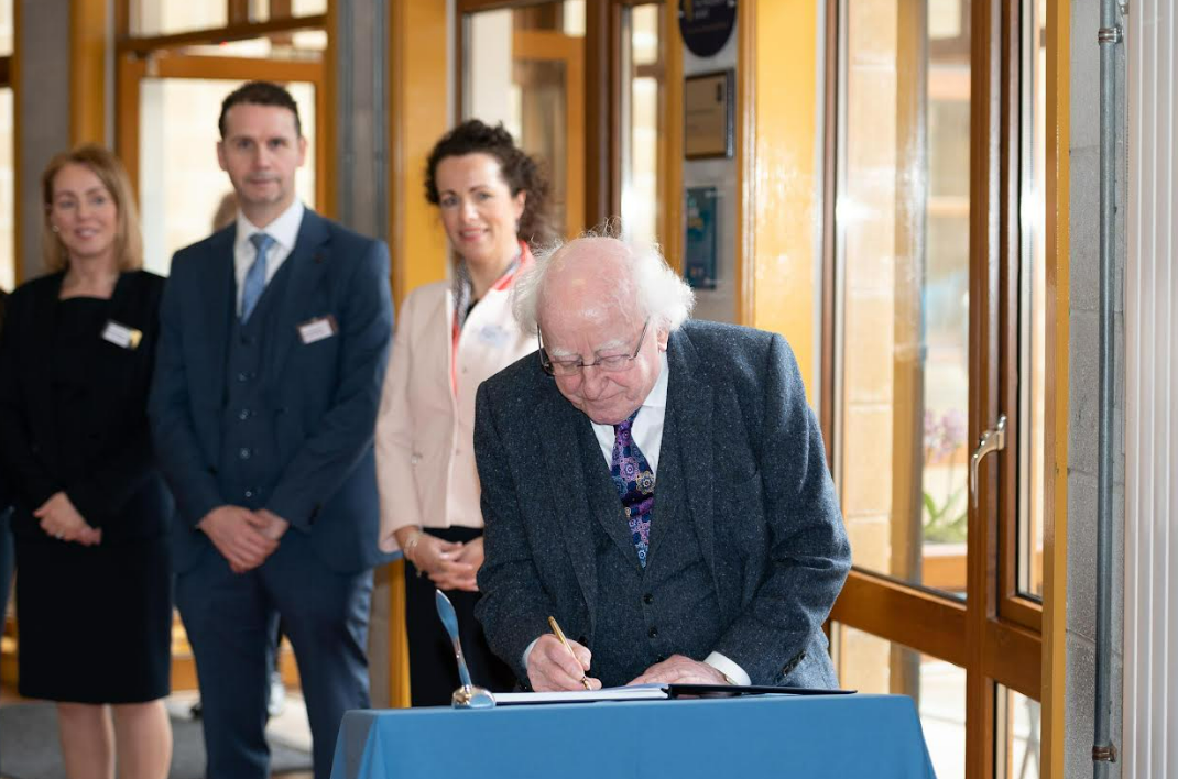 President pays tribute to 'courage' and strength' of Mulroy College ...