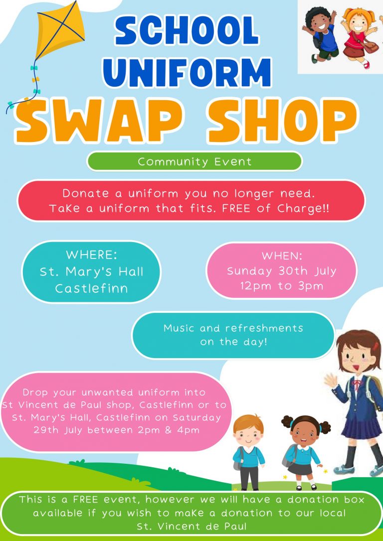 New school uniform swap shop established in Castlefin - Highland Radio ...