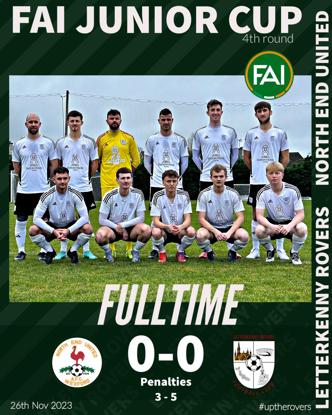 FAI Junior Cup reaction: Letterkenny Rovers advance after shootout ...