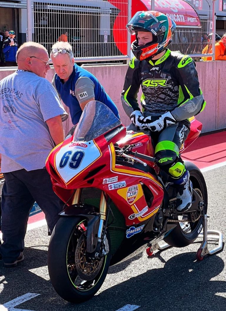 Rhys Irwin competing at British Superbike Championships in Spain ...