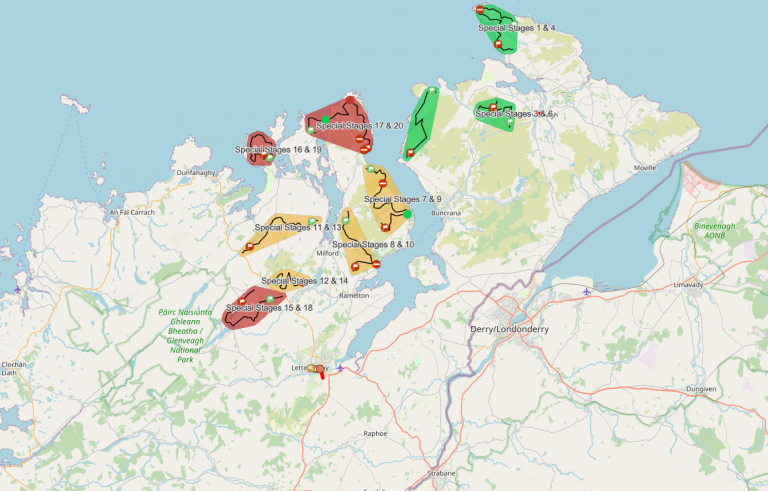 Link to Donegal International Rally road closures - Highland Radio ...