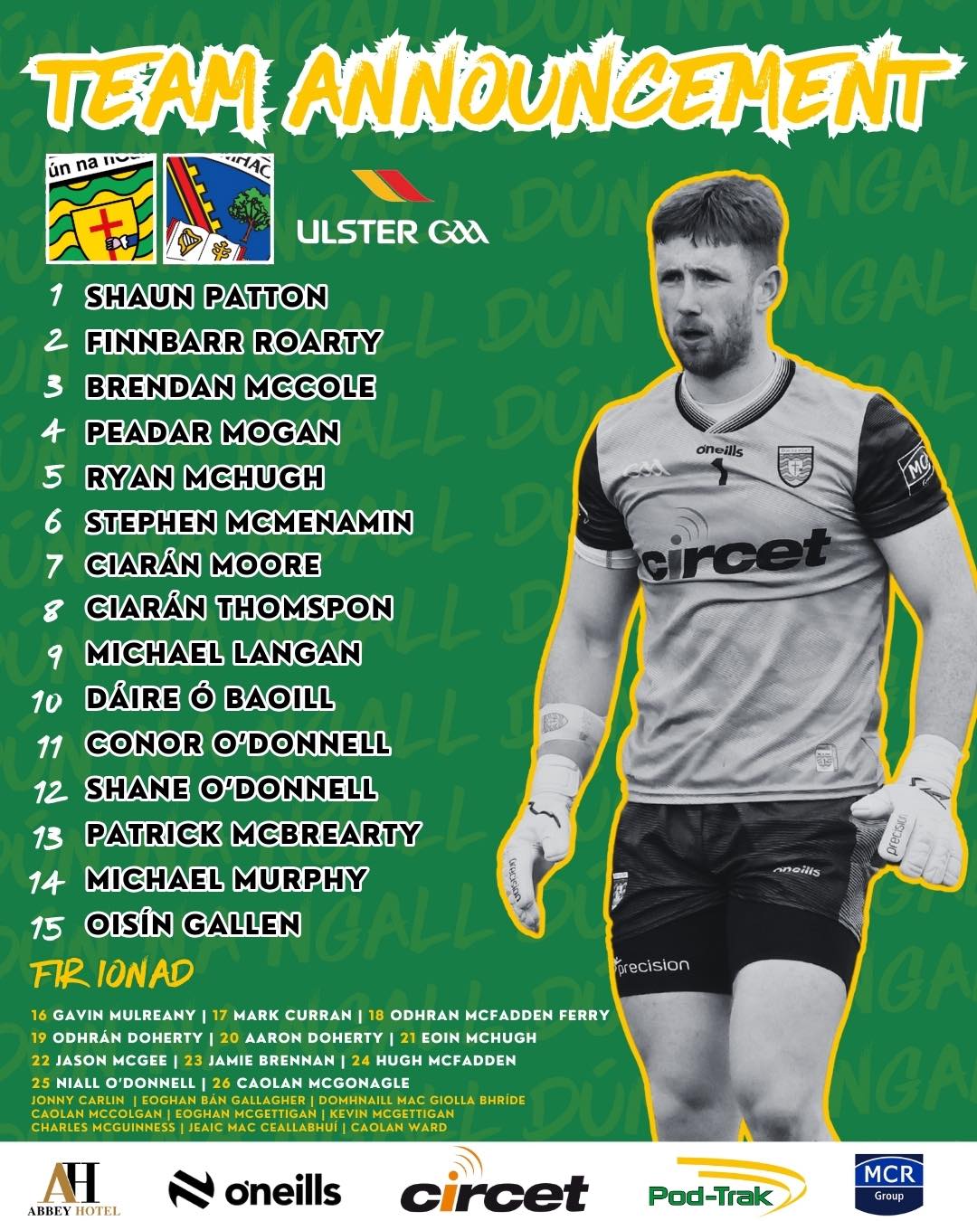 Donegal and Armagh name teams for Saturday's Ulster Final - Highland ...