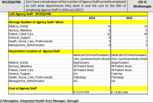 Over €26 million spent on agency staff at LUH during 2024/2025 ...