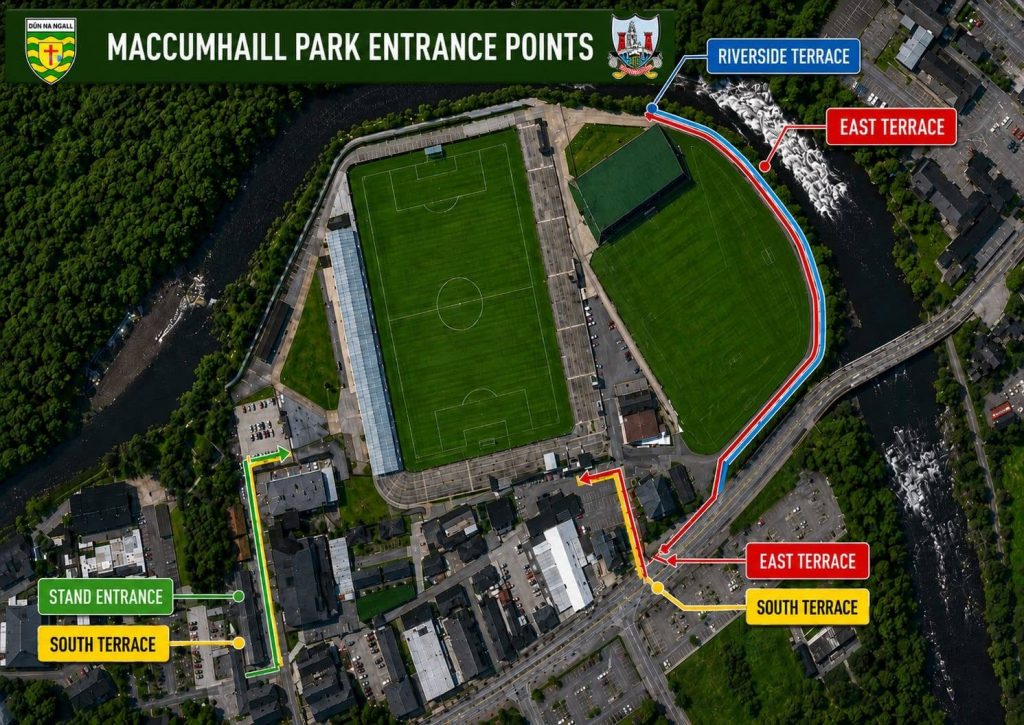 Gardaí issue parking maps ahead of Donegal v Cork clash in Ballybofey ...