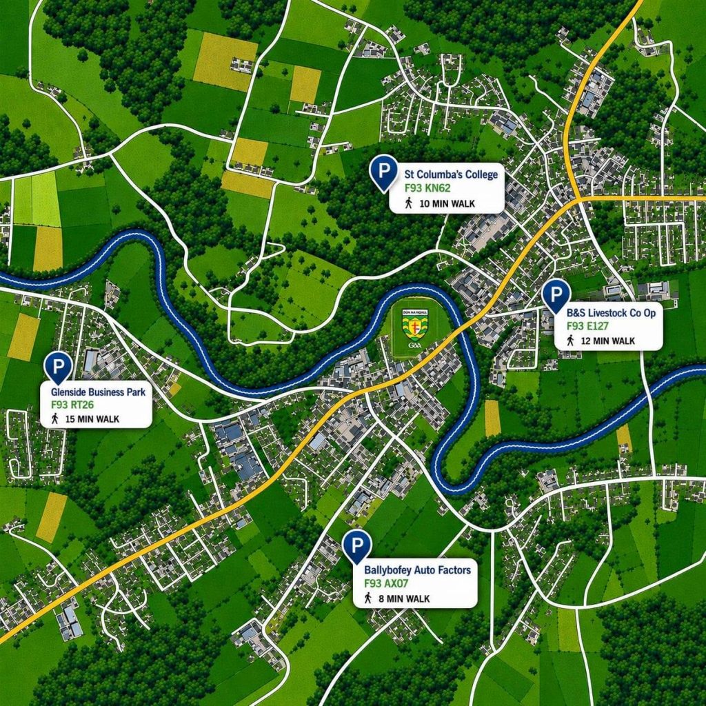 Gardaí issue parking maps ahead of Donegal v Cork clash in Ballybofey ...