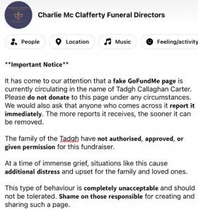 Warning over 'fake' GoFundMe page linked to Donegal tragedy - Highland ...