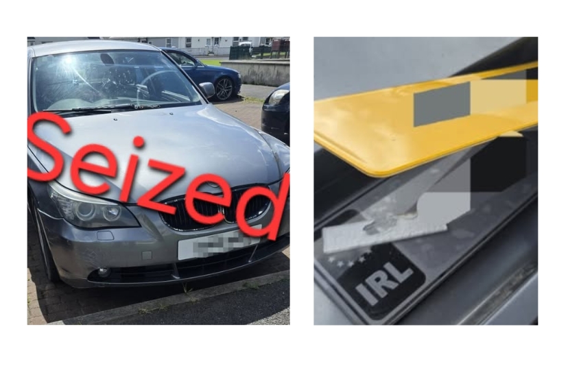 Defective car with no tax, insurance or NCT and false plates seized in ...
